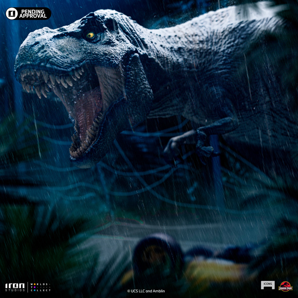 Pre-Order - Statue T-Rex Attack - Jurassic Park - Icons - Iron Studios ...